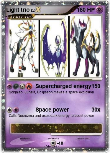 Pokémon Light trio - Supercharged energy - My Pokemon Card