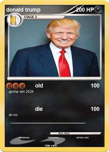 Pokémon donald trump 5301 5301 - old - My Pokemon Card