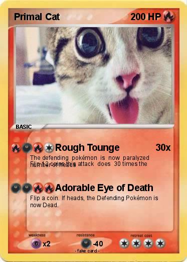 Pokémon Primal Cat 1 1 - Rough Tounge - My Pokemon Card