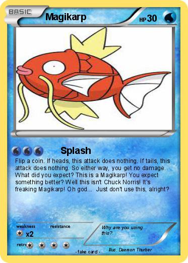 Pokémon Magikarp 1014 1014 - Splash - My Pokemon Card