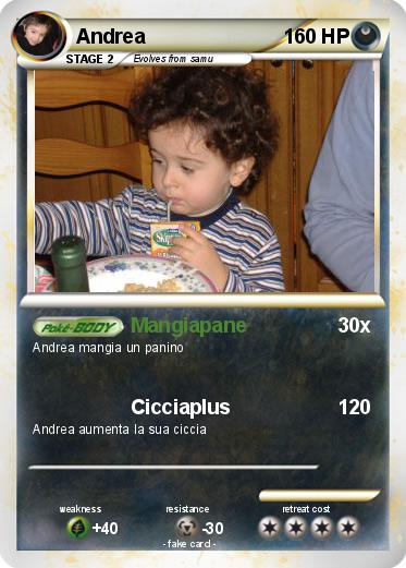 Pokémon Andrea 123 123 - Mangiapane - My Pokemon Card