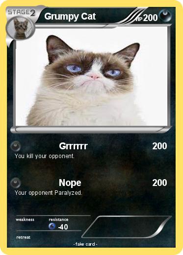 Pokémon Grumpy Cat 750 750 - Grrrrrr - My Pokemon Card