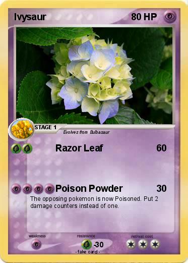 Pokémon Ivysaur 501 501 - Razor Leaf - My Pokemon Card