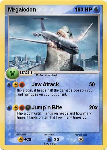 Pokémon Megalodon 216 216 - Jaw Attack - My Pokemon Card