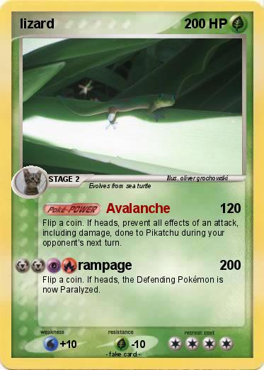 Pokémon lizard 206 206 - Avalanche - My Pokemon Card