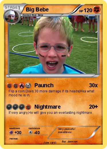 Pokémon Big Bebe - Paunch - My Pokemon Card