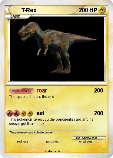 Pokémon T Rex 607 607 - roar - My Pokemon Card