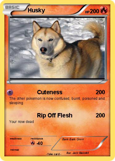 Pokémon Husky 190 190 - Cuteness - My Pokemon Card