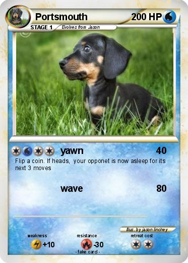 Pokémon Portsmouth - yawn - My Pokemon Card