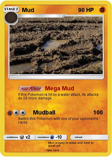 Pokémon Mud 55 55 - Mega Mud - My Pokemon Card