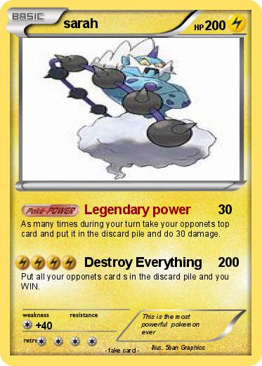 Pokémon sarah 389 389 - Legendary power - My Pokemon Card