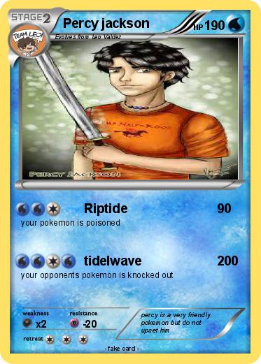 Pokémon Percy jackson 485 485 - Riptide - My Pokemon Card