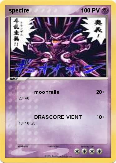 Pokémon spectre 18 18 - moonralie - Ma carte Pokémon