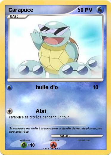 Pokémon Carapuce 221 221 - bulle d'o - Ma carte Pokémon