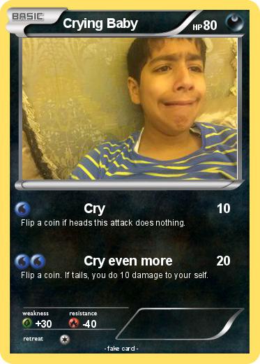 Pokémon Crying Baby 17 17 - Cry - My Pokemon Card