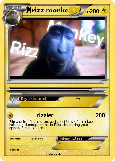 Pokémon rizz monke 1 1 - rizzler - My Pokemon Card