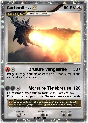 Pokémon Carbonite 2 2 - Brûlure Vengeante - Ma carte Pokémon
