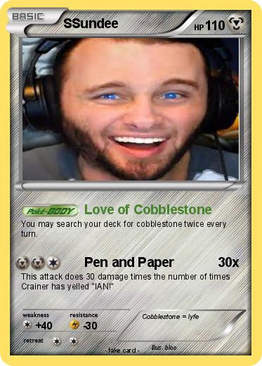 Pokémon SSundee 140 140 - Love of Cobblestone - My Pokemon Card