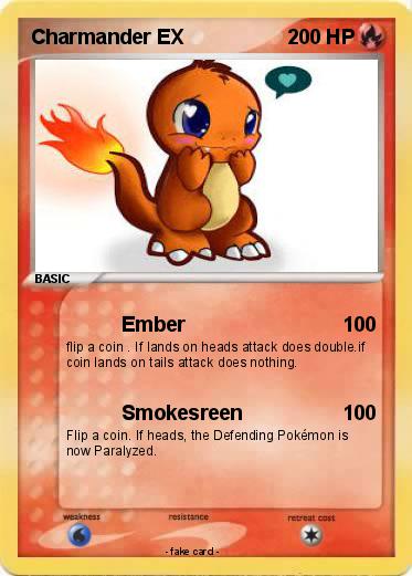 Pokémon Charmander EX 14 14 - Ember - My Pokemon Card