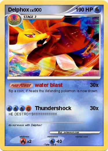 Pokémon Delphox 152 152 - water blast - My Pokemon Card