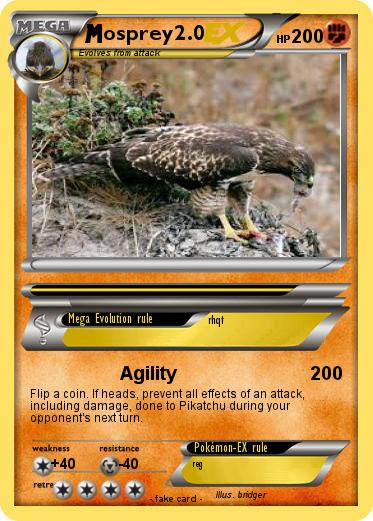 Pokémon osprey2 - Agility - My Pokemon Card