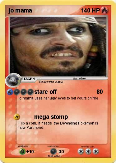 Pokémon jo mama 25 25 - stare off - My Pokemon Card