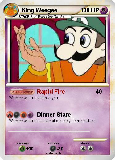 Pokémon King Weegee 2 2 - Rapid Fire - My Pokemon Card