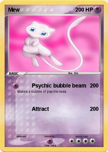 Pokémon Mew 4029 4029 - Psychic bubble beam - My Pokemon Card