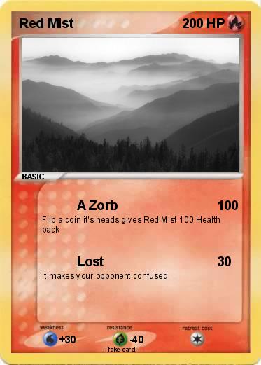 Pokémon Red Mist 4 4 - A Zorb - My Pokemon Card