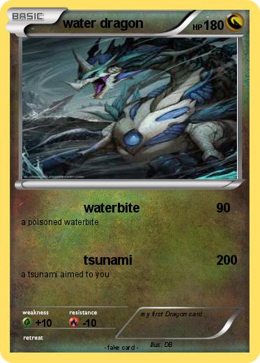 Pokémon water dragon 228 228 - waterbite - My Pokemon Card