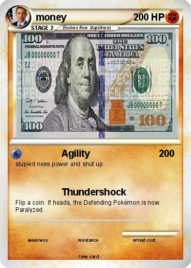 Pokémon money 335 335 - Agility - My Pokemon Card