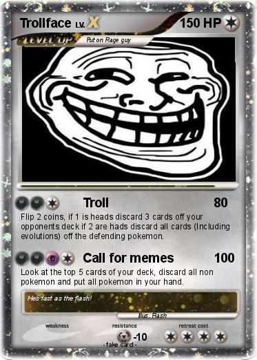 Pokémon Trollface 665 665 - Troll - My Pokemon Card