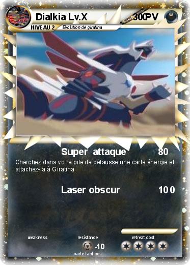 Pokémon Dialkia Lv X 8 8 - Super attaque - Ma carte Pokémon