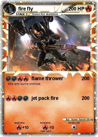 Pokémon fire fly 7 7 - flame thrower - My Pokemon Card