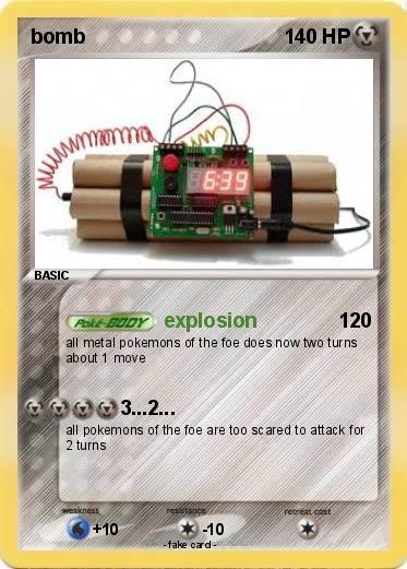 Pokémon bomb 452 452 - explosion - My Pokemon Card