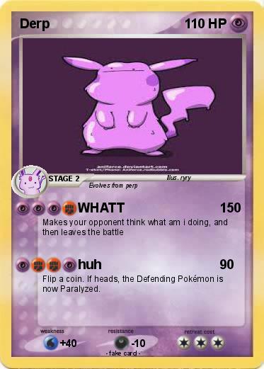Pokémon Derp 1741 1741 - WHATT - My Pokemon Card