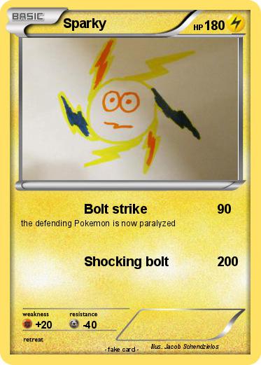 Pokémon Sparky 172 172 - Bolt strike - My Pokemon Card