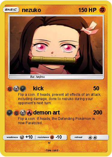 Pokémon nezuko 16 16 - kick - My Pokemon Card