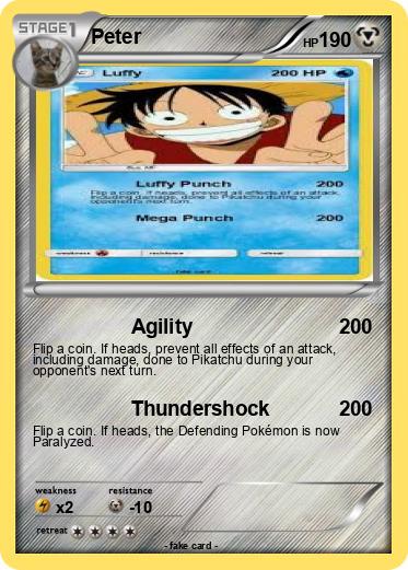 Pokémon Peter 1786 1786 - Agility - My Pokemon Card
