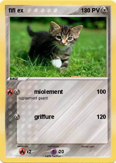 Pokémon fifi ex 1 1 - miolement - Ma carte Pokémon