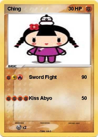 Pokémon Ching 24 24 - Sword Fight - My Pokemon Card