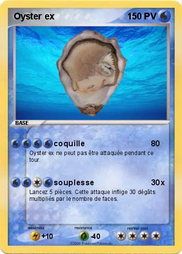 Pokémon Oyster ex - coquille - Ma carte Pokémon