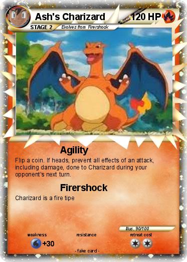 Pokémon Ash s Charizard 22 22 - Agility - My Pokemon Card