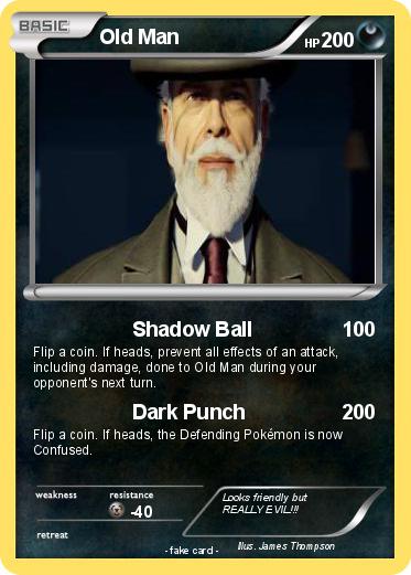 Pokémon Old Man 227 227 - Shadow Ball - My Pokemon Card