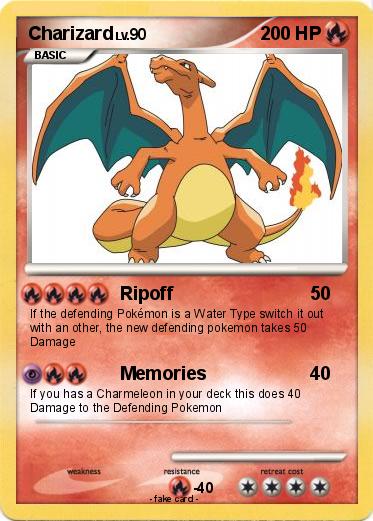 Pokémon Charizard 1066 1066 - Ripoff - My Pokemon Card