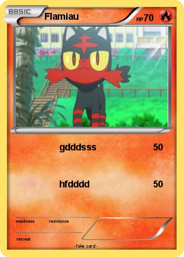 Pokémon Flamiau 1 1 - gdddsss - My Pokemon Card