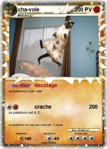 Pokémon cha vole - decolage - Ma carte Pokémon