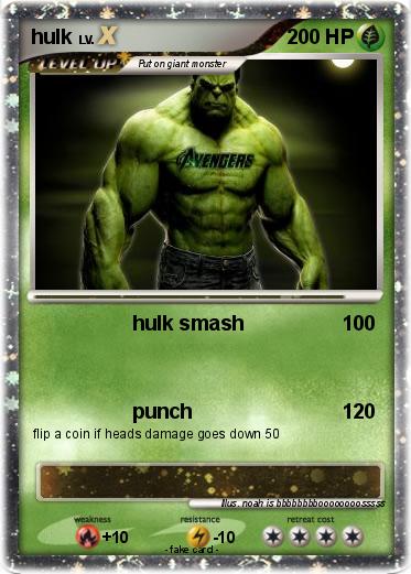 Pokémon hulk 624 624 - hulk smash - My Pokemon Card