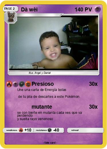 Pokémon Da wei 2 2 - Presioso - Mi carta pokémon