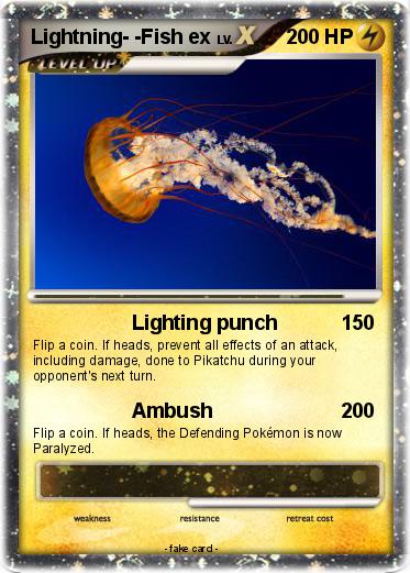 Pokémon Lightning Fish ex - Lighting punch - My Pokemon Card